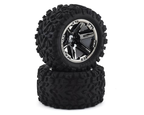 Traxxas Talon EXT 2.8" Pre-Mounted Tires w/RXT Wheels (2) (Black Chrome ...