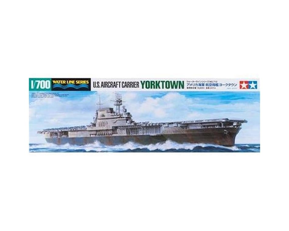 USS Yorktown CV-5 Aircraft Carrier Model Kit Tamiya - 1/700 Scale With ...