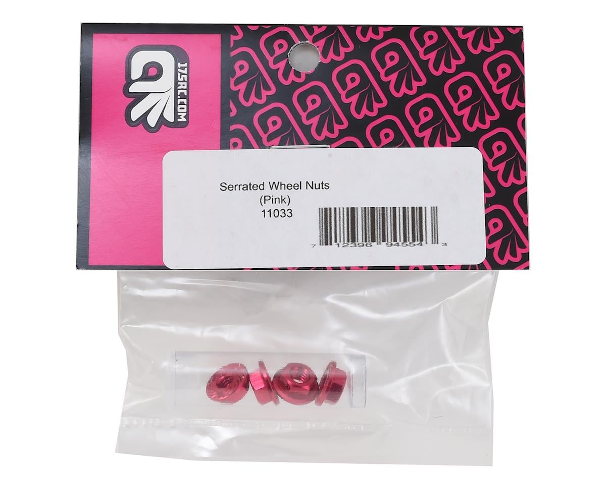 175RC Aluminum 4mm Serrated Wheel Nuts (Pink) [175-11033] - HobbyTown