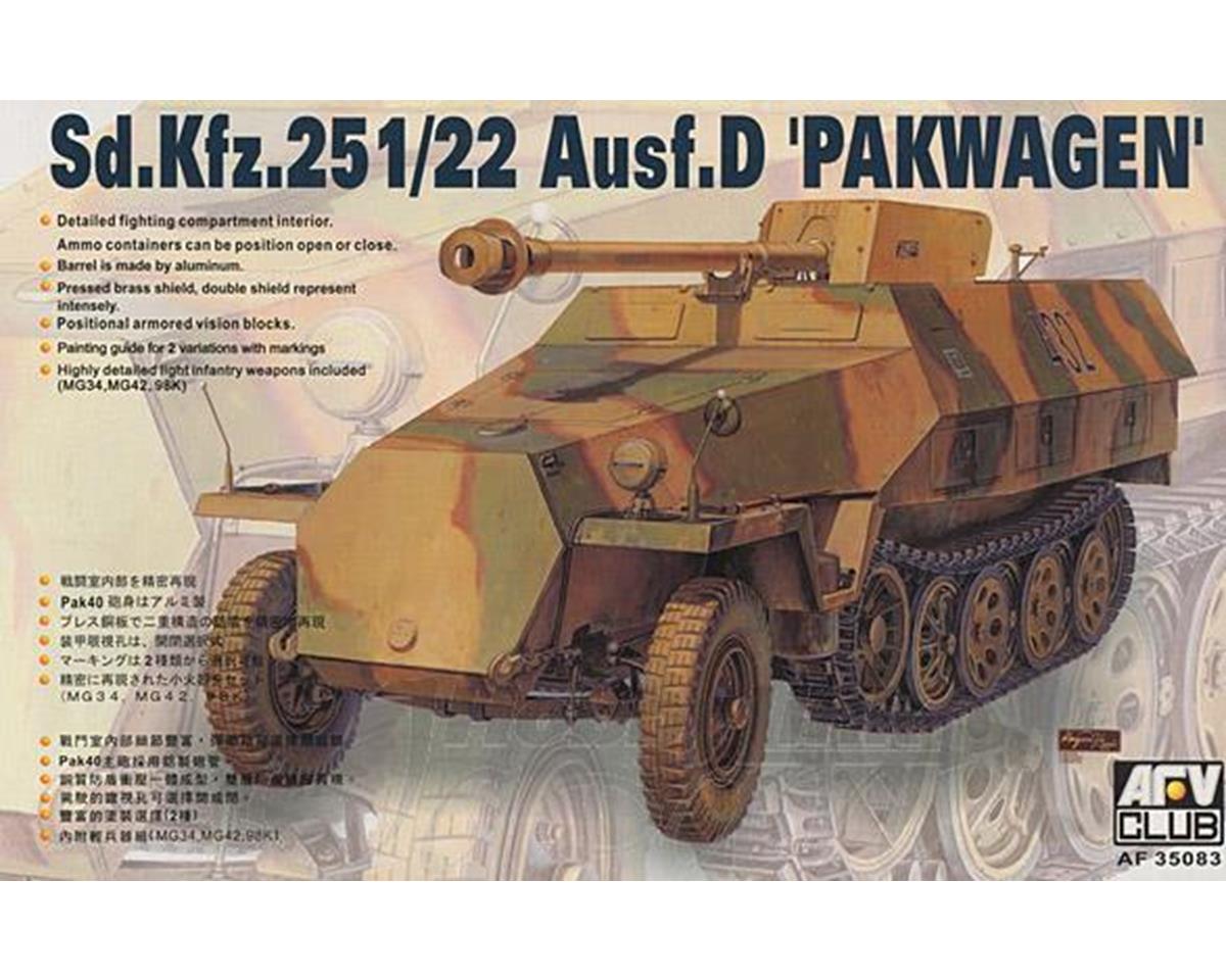 AFV Club 1/35Sdkfz251/22Ausfd Hlftrk W/Selfprop [AFV35083] - HobbyTown