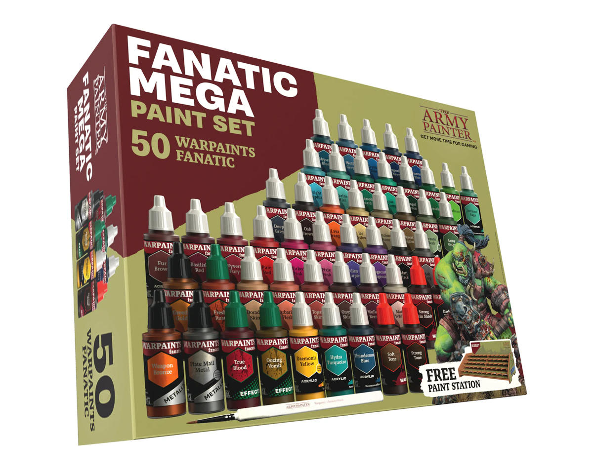 Army Painter Warpaints Fanatic Mega Acrylic Hobby Paint Set [AMYWP8067 ...
