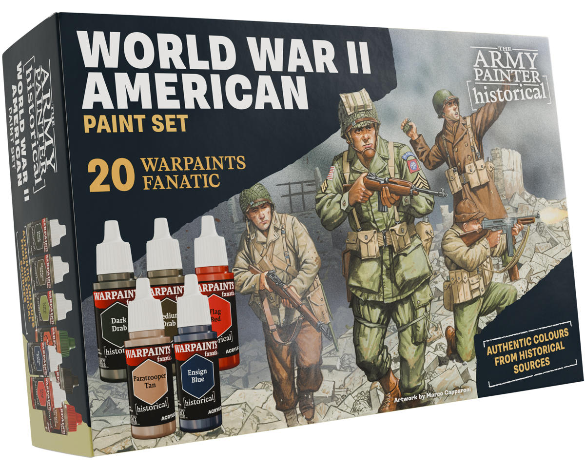 Army Painter Historical WWII American Paint Set (20) (18ml) [AMYWP8082 ...