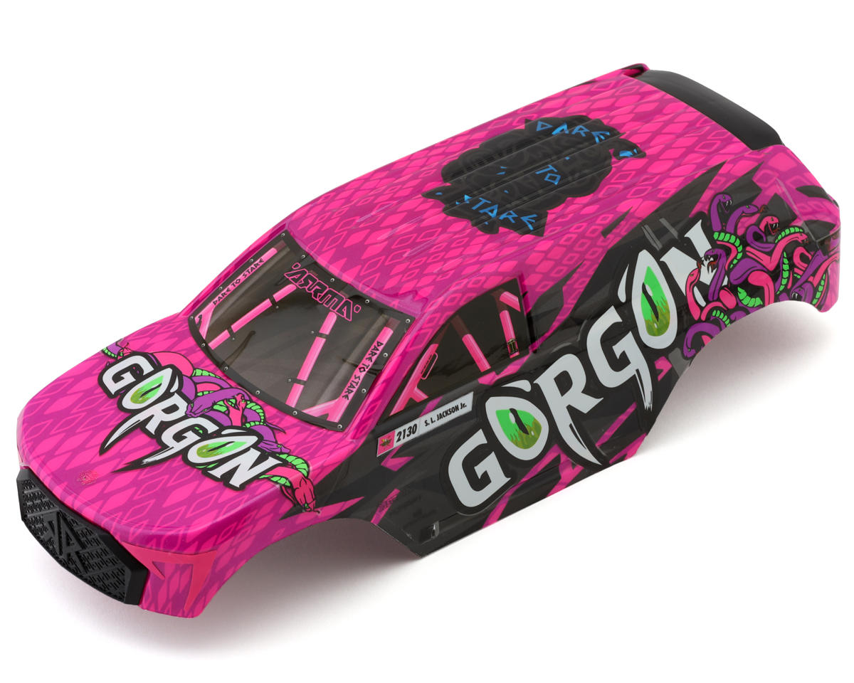 Arrma Gorgon Grom 1/16 Pre-Painted Monster Truck Body (Pink) [ARA-3127 ...