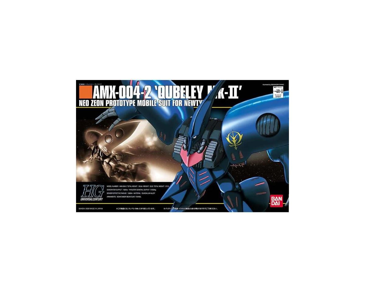 Bandai 1/144 HGUC #11 AMX-004-2 Qubeley Mk-II "ZZ Gundam" Plastic Model ...