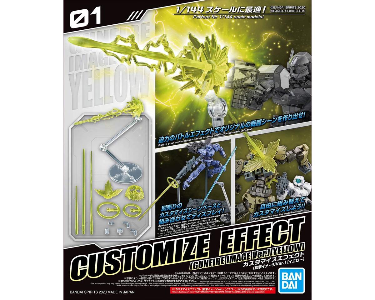 Bandai Customize Effect #01 Gunfire Image Ver. (Yellow) Plastic Model ...