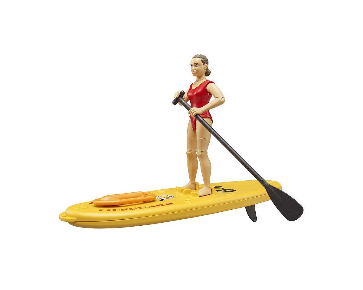 Bruder Toys Bworld Lifeguard w/Stand Up Paddleboard [BTA62780] - HobbyTown