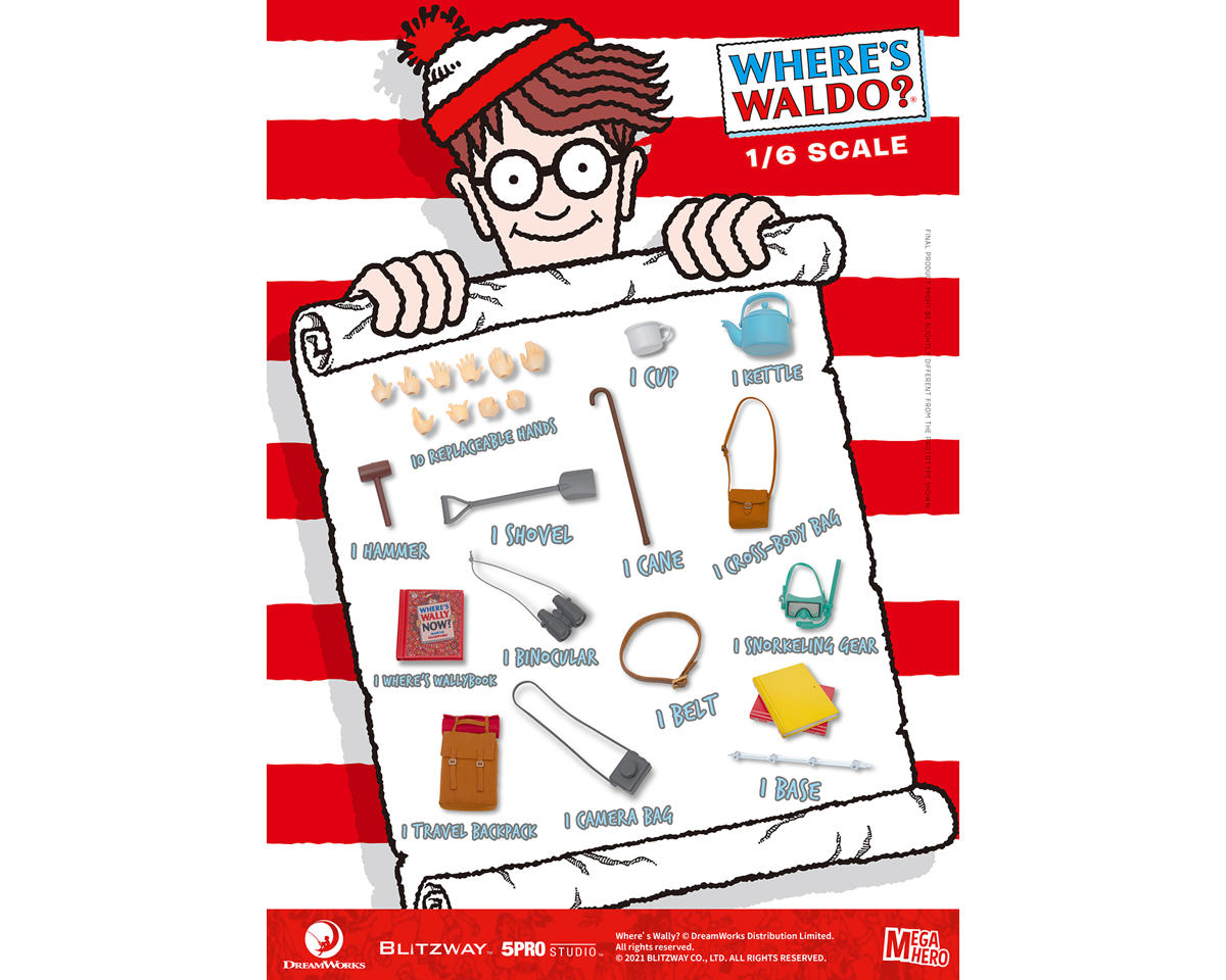 Blitzway Waldo 1/6th Scale Action Figure "Where's Waldo" [BZW47948 ...