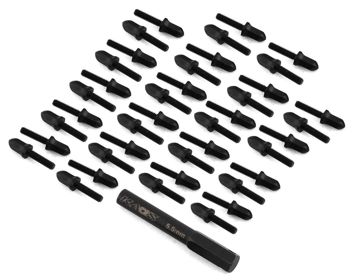 CEN Bullet Wheel Lug (chrome) (40) (2.5mm studs) [CEGCKD0614] - HobbyTown
