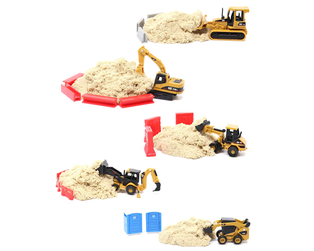 Diecast Masters CAT Mini Play Set Assortment w/Kinetic Motion Sand ...