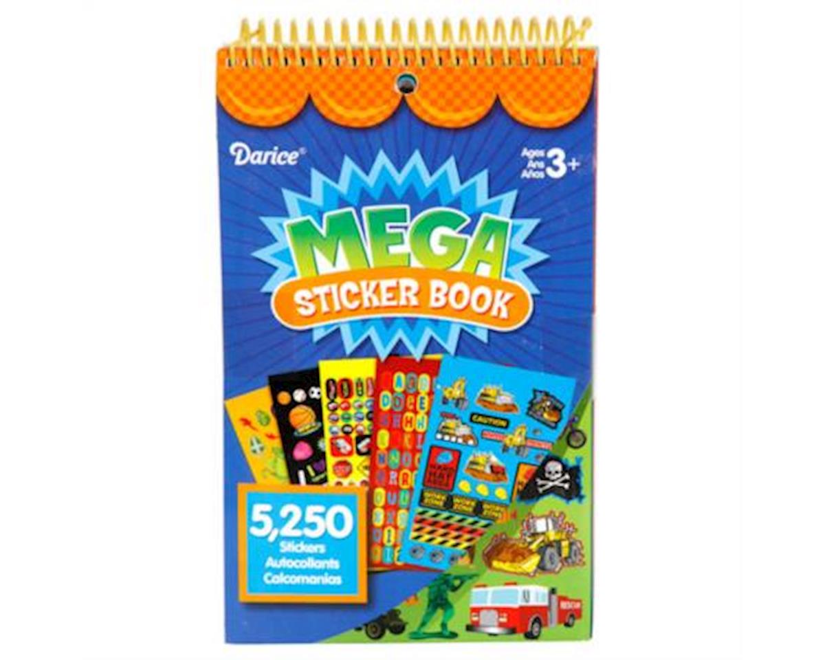Darice STRK-12B Mega Sticker Book 9.5X6-Boy [DRISTRK-12B] - HobbyTown