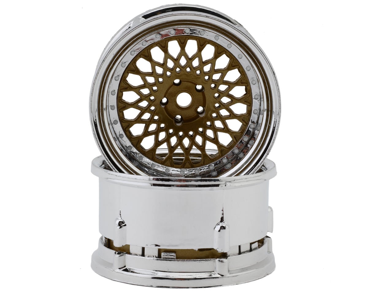 DS Racing Element Mesh 1/10 Drift Wheels (Bronze w/Chrome Lip) [DSC-DE ...