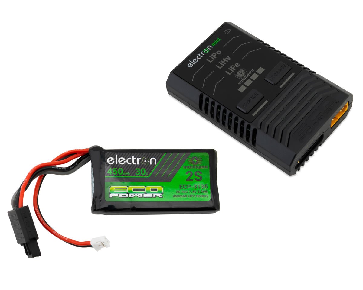EcoPower Intelligent 2S 450mAh PH2.0 LiPo Battery/"Electron Mini ...