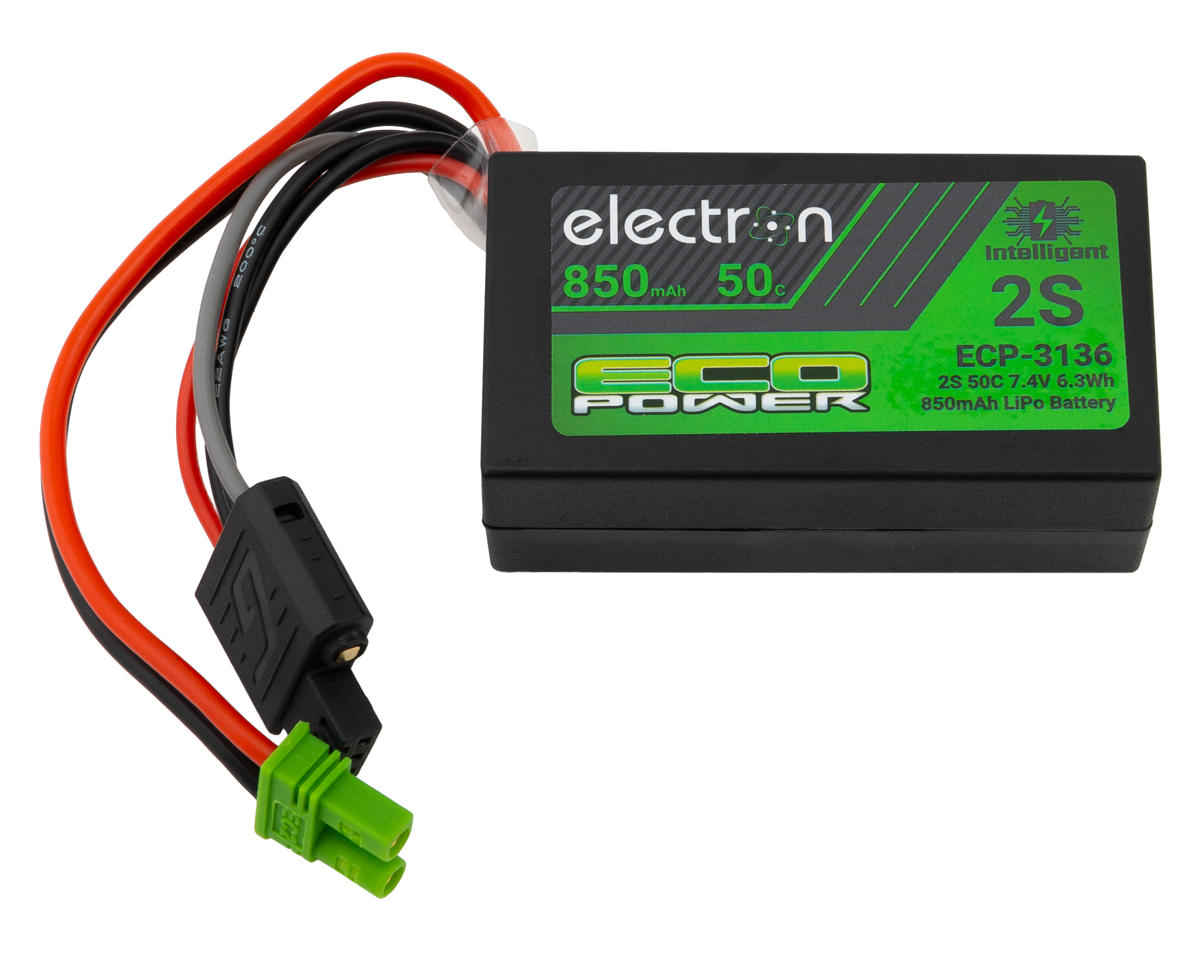 EcoPower "Electron" 2S 50C Intelligent LiPo Battery w/EC2 Connector ...