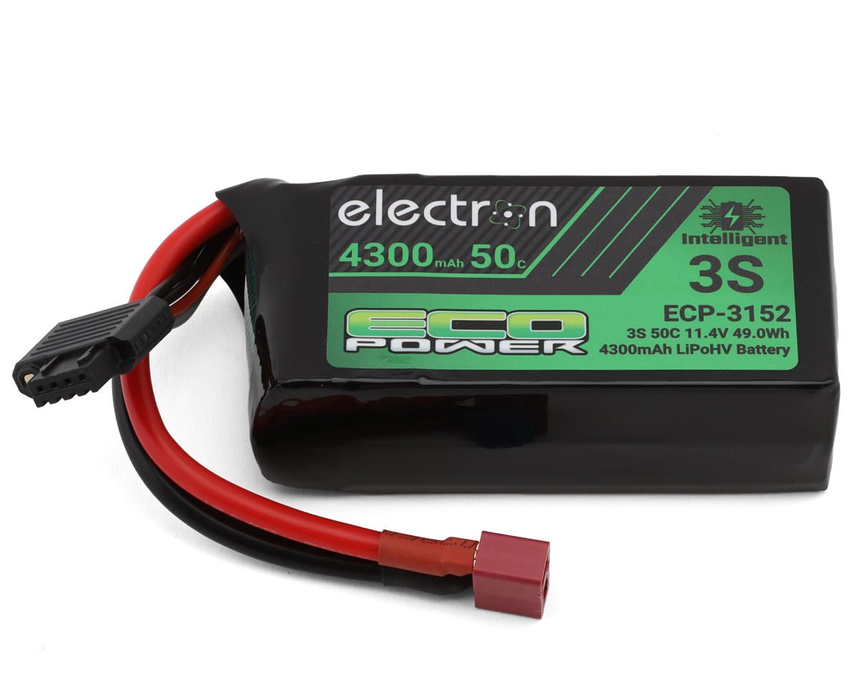 SCRATCH & DENT: EcoPower "Electron" 3S 50C Intelligent LiHV Battery w/T ...