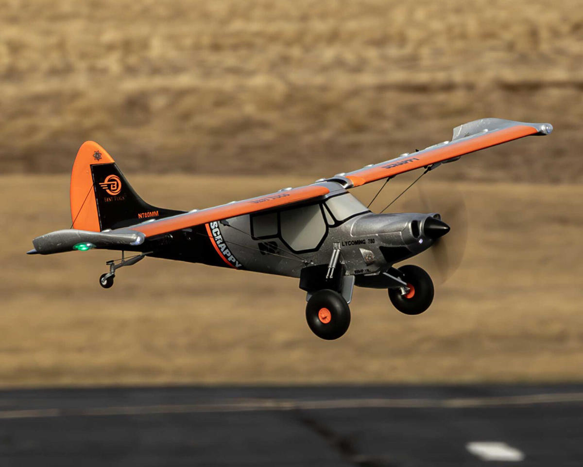 E-flite Micro Scrappy RTF Basic Electric Airplane Ultimate Combo (800mm ...
