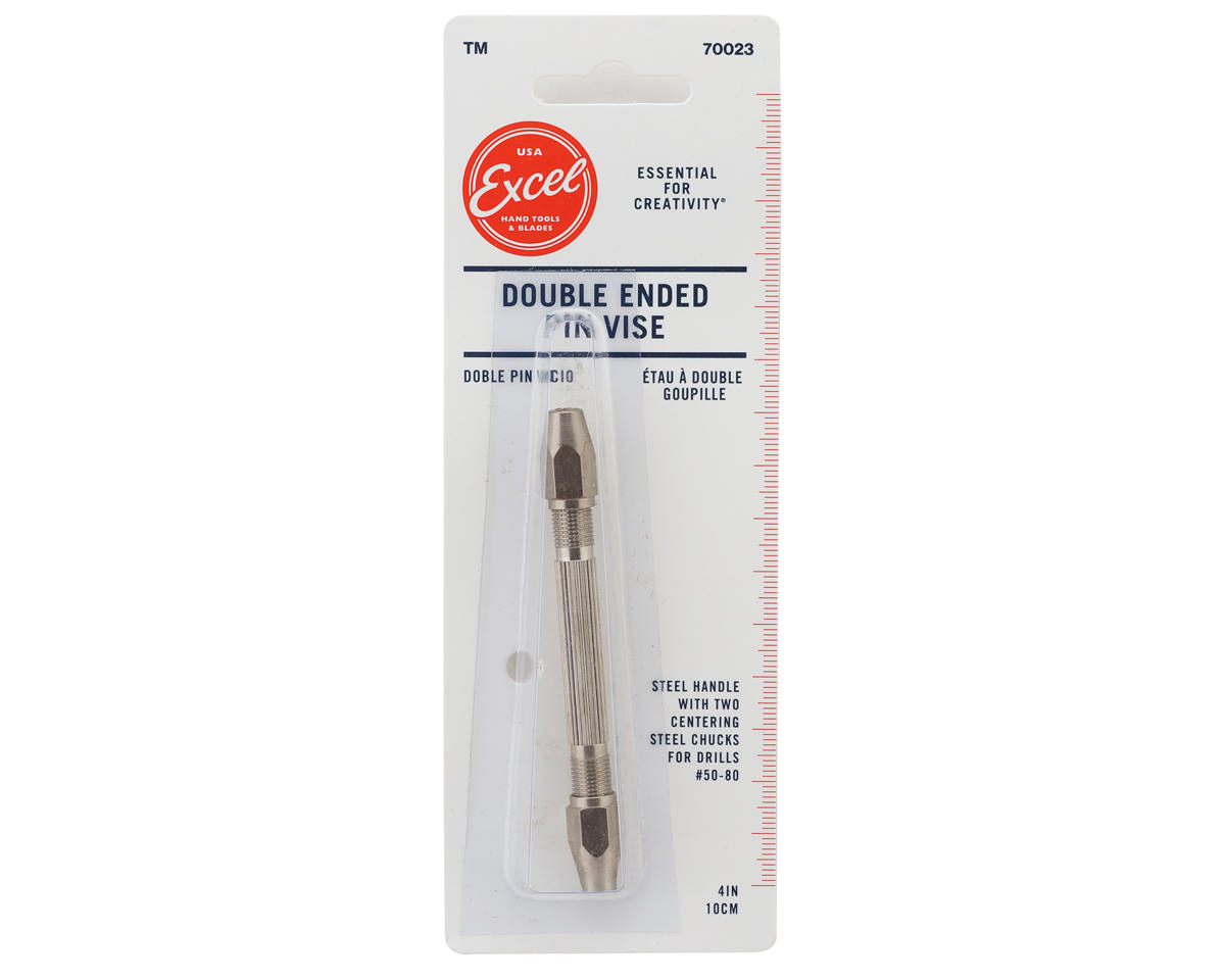 Excel Double Ended Steel Pin Vise w/2 Chucks [EXL70023] - HobbyTown