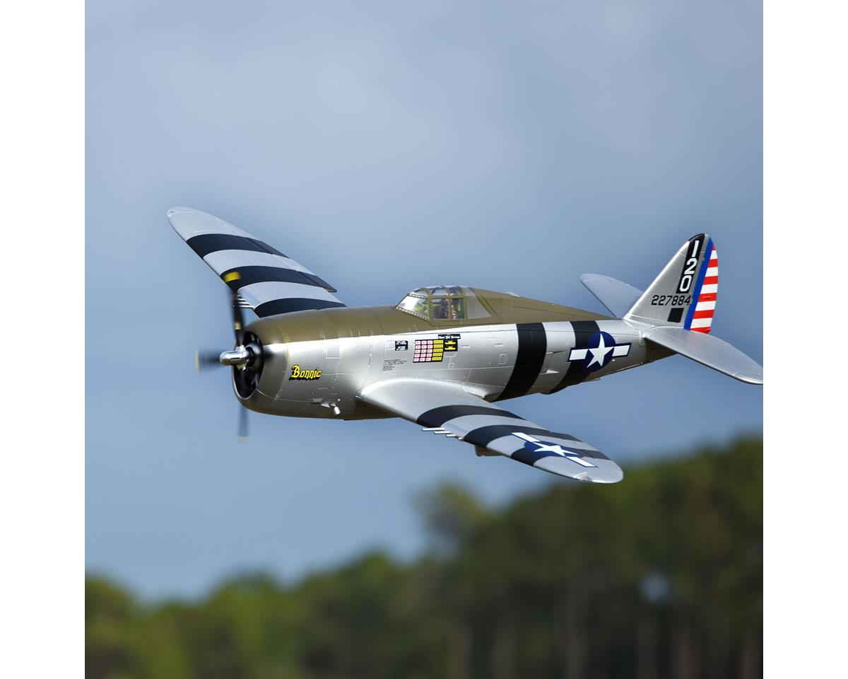 FMS P-47 Razorback Bonnie Plug-N-Play Electric Airplane w/Reflex ...