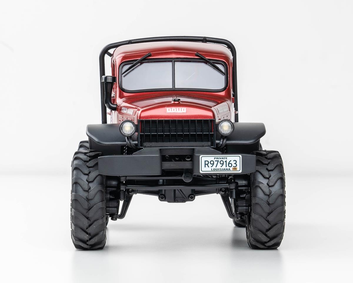 FMS FCX24 Power Wagon 1/24 Scale Micro Rock Crawler w/Hard Body (Red ...
