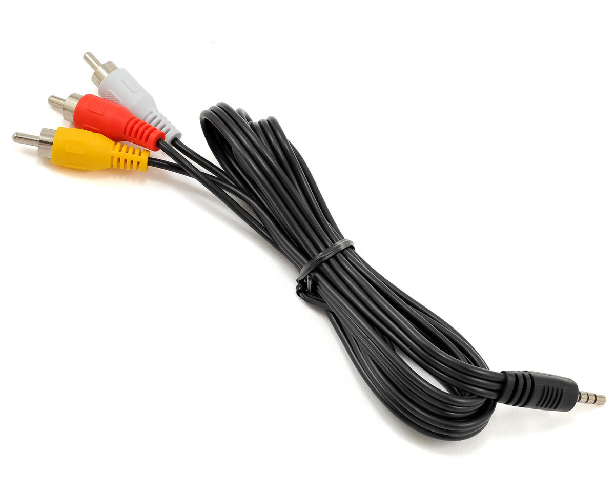 FatShark 3.5mm 4-Pin to 3 RCA Male AV Cable w/Straight Prong [FSV1403 ...
