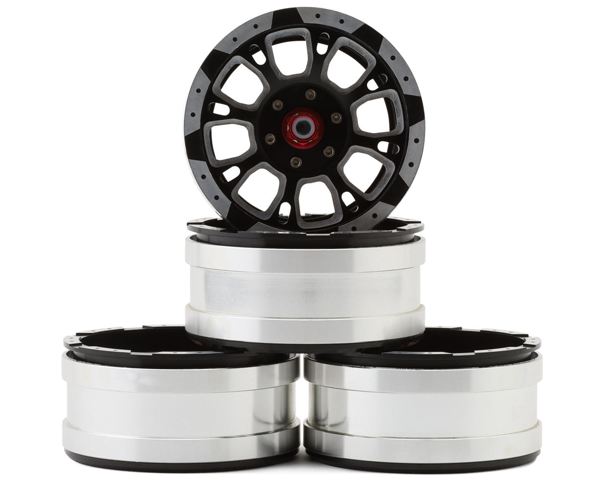 Hot Racing 1.9" Aluminum Beadlock Wheels (Black) (4) (C-Style ...