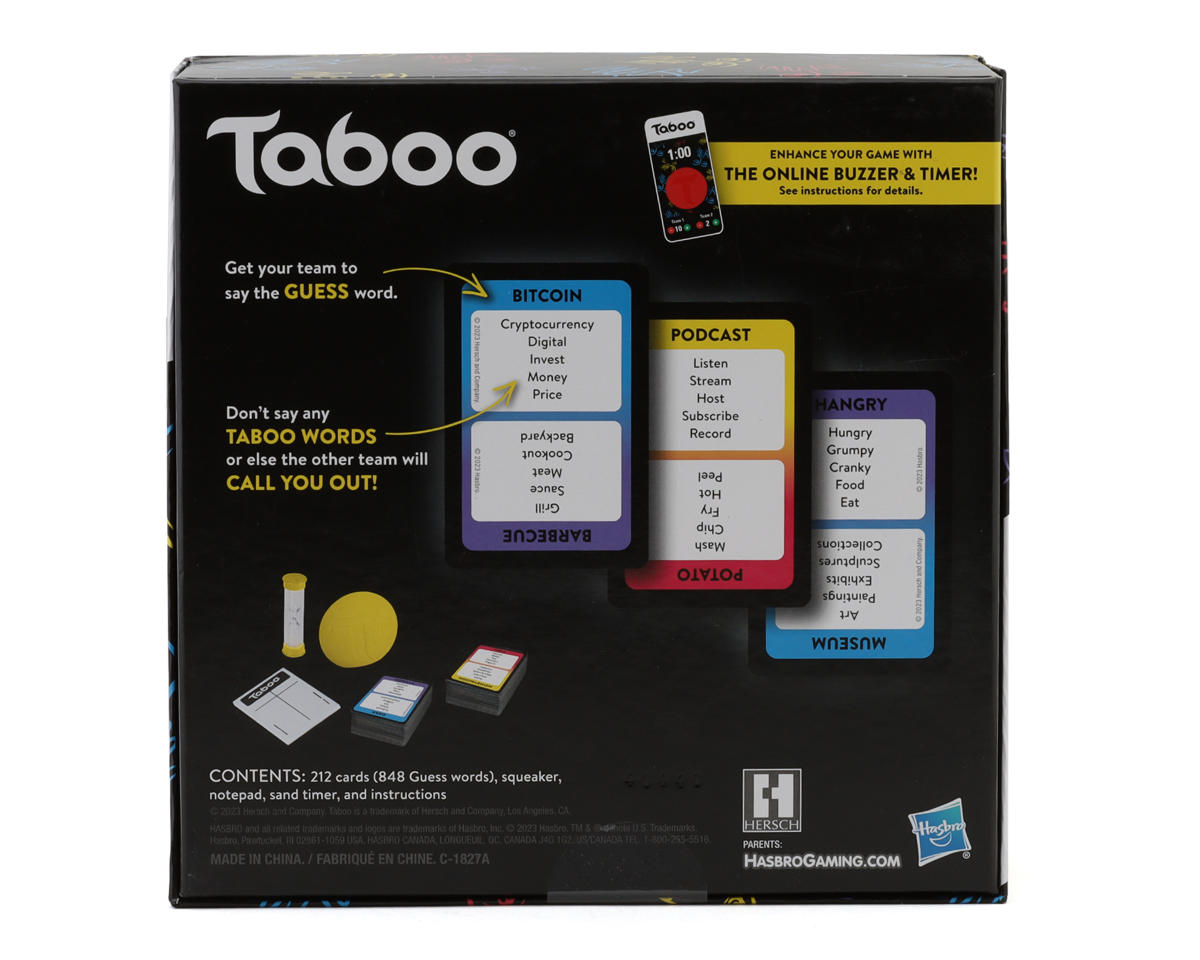 Hasbro Classic Taboo Word Guessing Game [HSBF5254] - HobbyTown