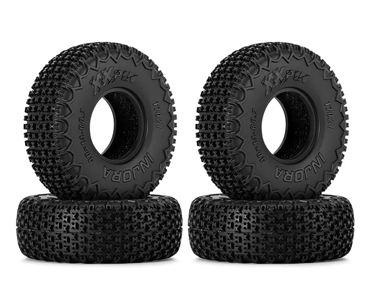 Injora Axial SCX30 0.7" XHX Pin Micro Rock Crawler Tires (4) (40mm OD ...