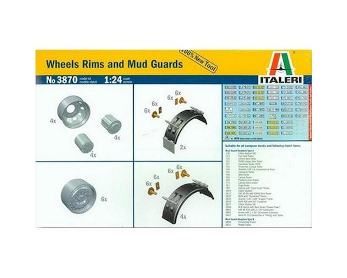 Italeri Models 1/24 Wheels, Rims & Mud Guards for Tractor Trailer ...