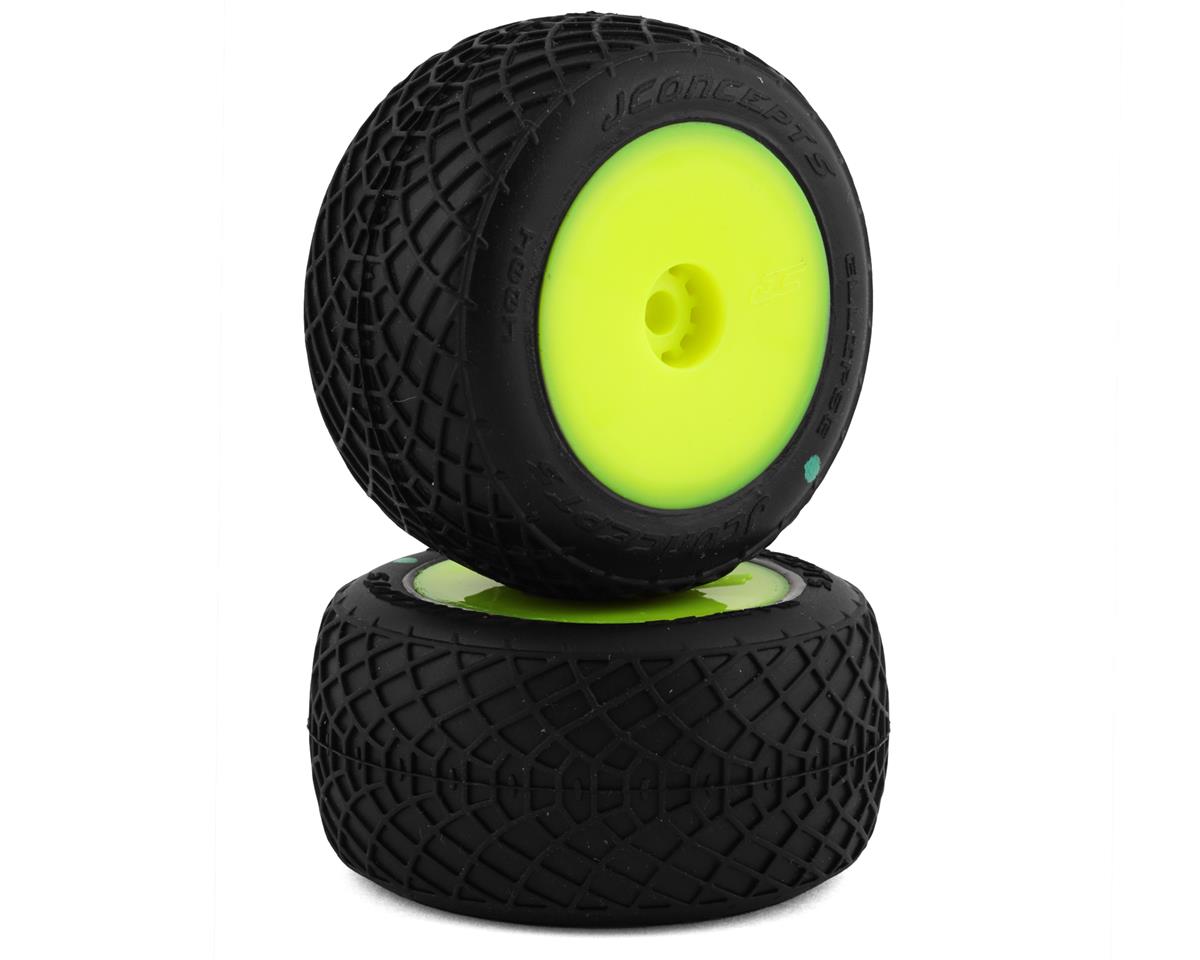 JConcepts Mini-B/Mini-T Ellipse Pre-Mounted Rear Tires (Yellow) (2 ...