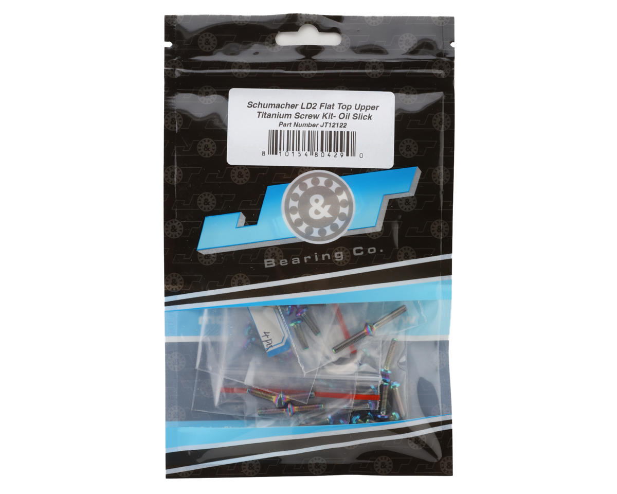 J&T Bearing Co. Schumacher LD2 Flat Top Upper Titanium Screw Kit (Oil ...