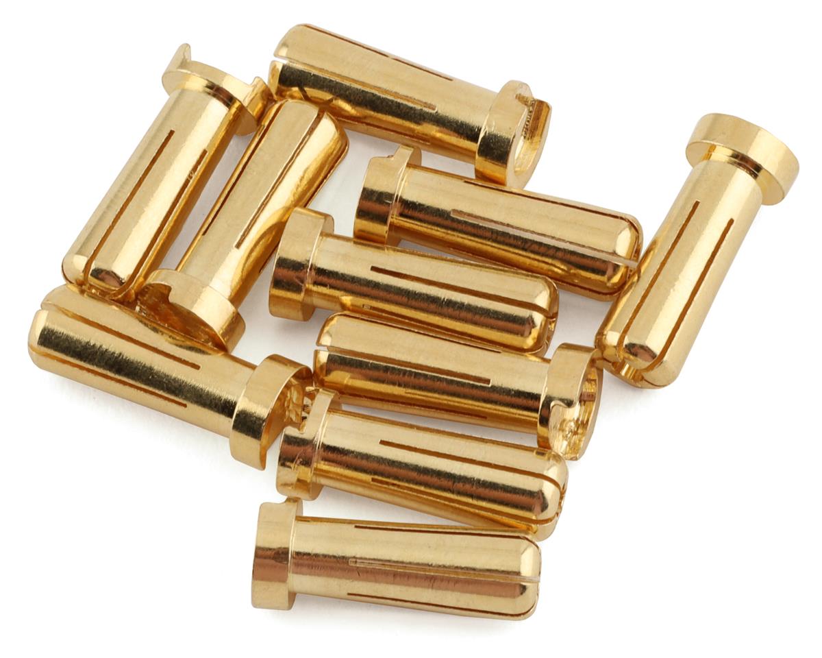 Klinik 5mm Gold Plated Bullet Connectors (10) [KRC-5MMBULL] - HobbyTown