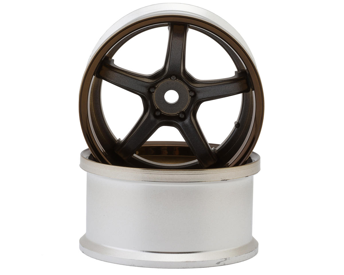 LAB Work Emotion T5R 1/10 2-Piece Concave Drift Wheels (Bronze/Grey) (2 ...