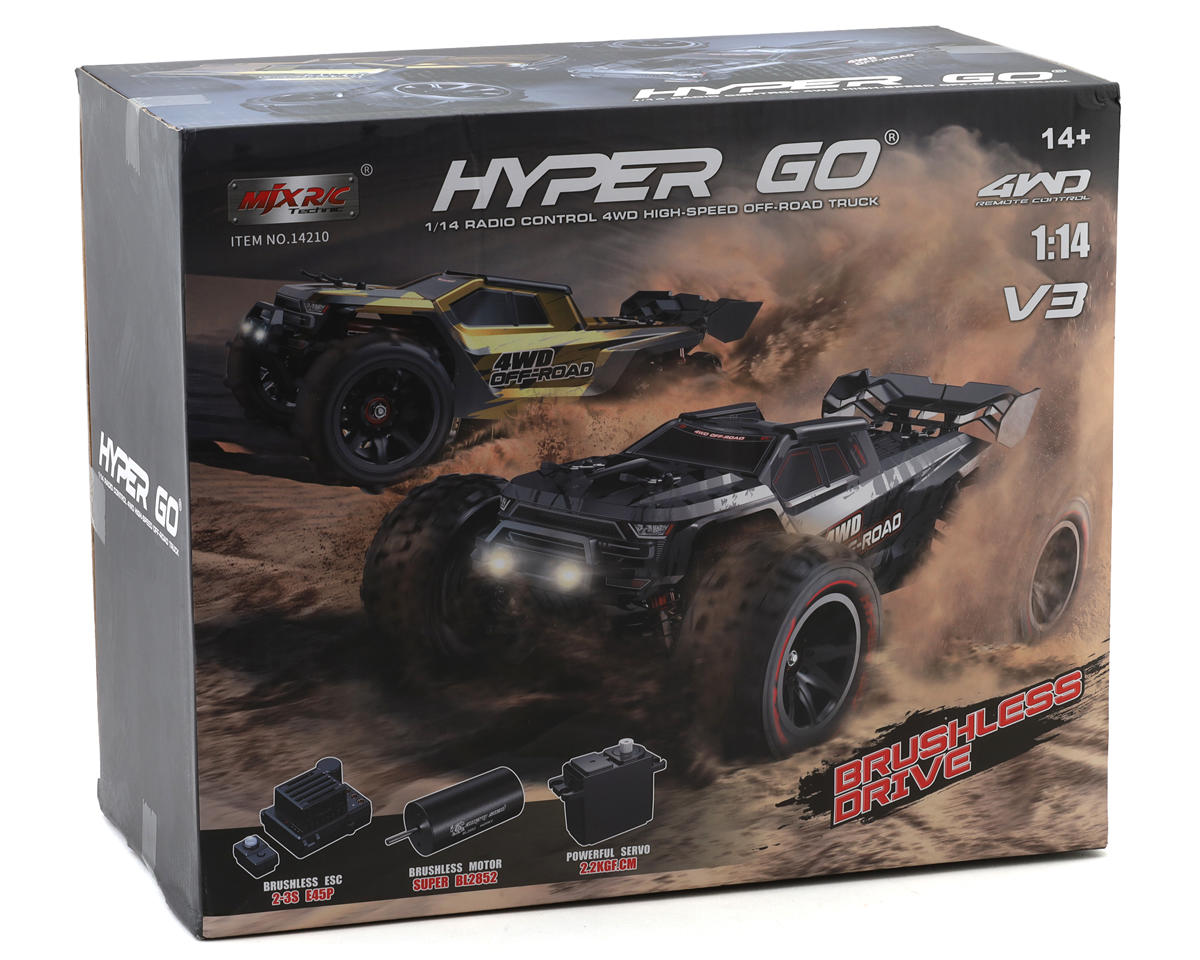 MJX HYPER GO 14210 V3 1/14 4WD Brushless RTR Monster Truck [MJX-14210 ...