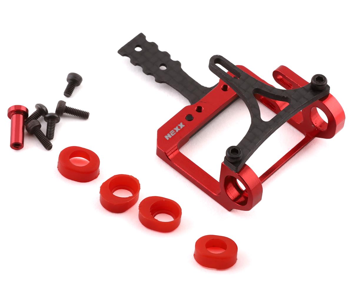 NEXX Racing Mini-Z 2WD LCG 98-102mm Aluminum Round Motor Mount (Red ...