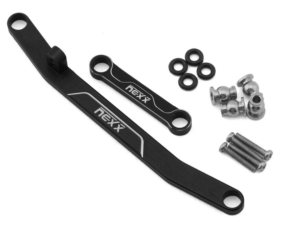 NEXX Racing Axial AX24 Aluminum Steering Link Set (Black) [NX-372-B ...