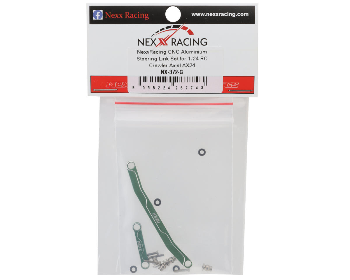 NEXX Racing Axial AX24 Aluminum Steering Link Set (Green) [NX-372-G ...
