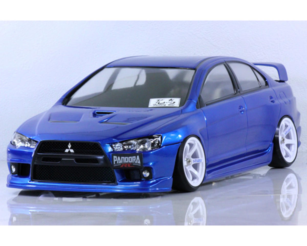 Pandora RC 1/10 Mitsubishi Lancer Evolution X Drift Body Set (Clear ...