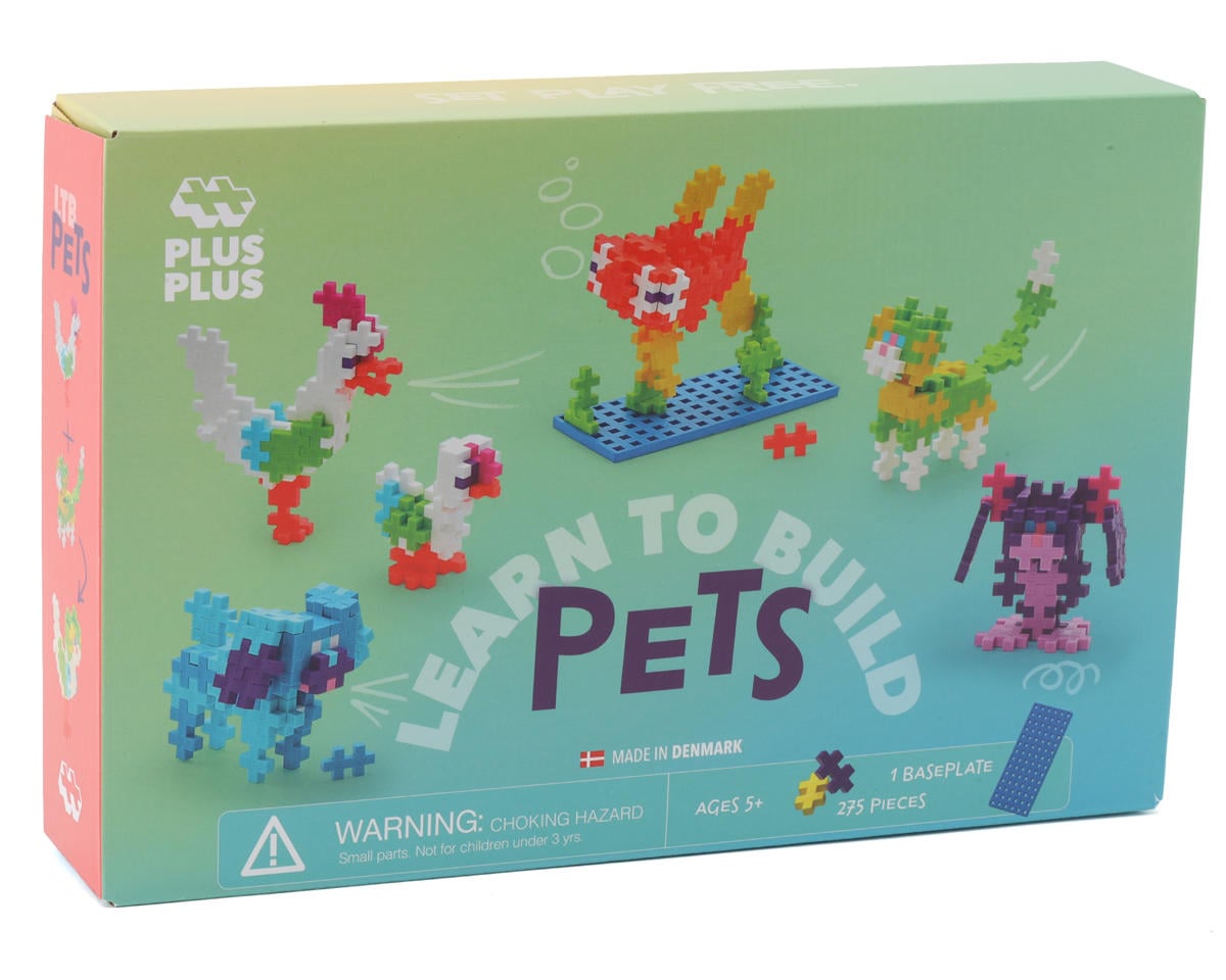 Plus-Plus Learn to Build Pets puzzle Set (275pcs) [PPQ5155] - HobbyTown