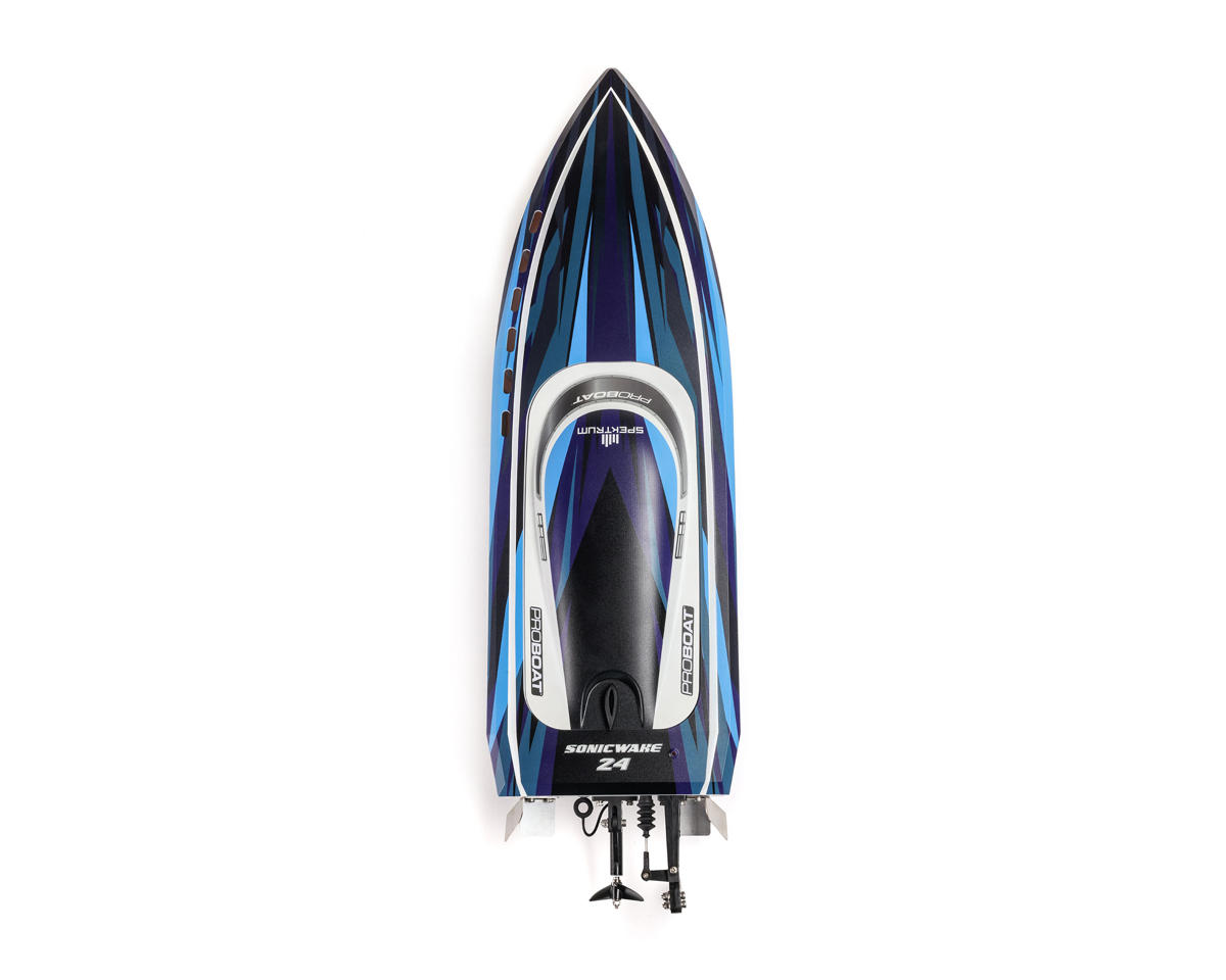 Pro Boat Sonicwake 24" Self-Righting RTR Deep-V Brushless Boat (Blue ...