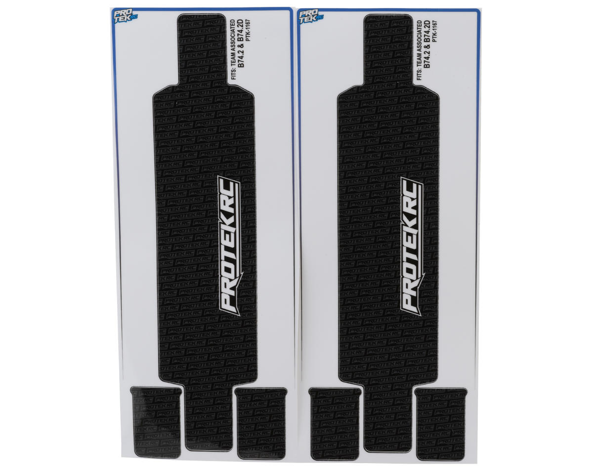 ProTek RC Team Associated B74.2 & B74.2D Chassis Protector (2) (Black ...