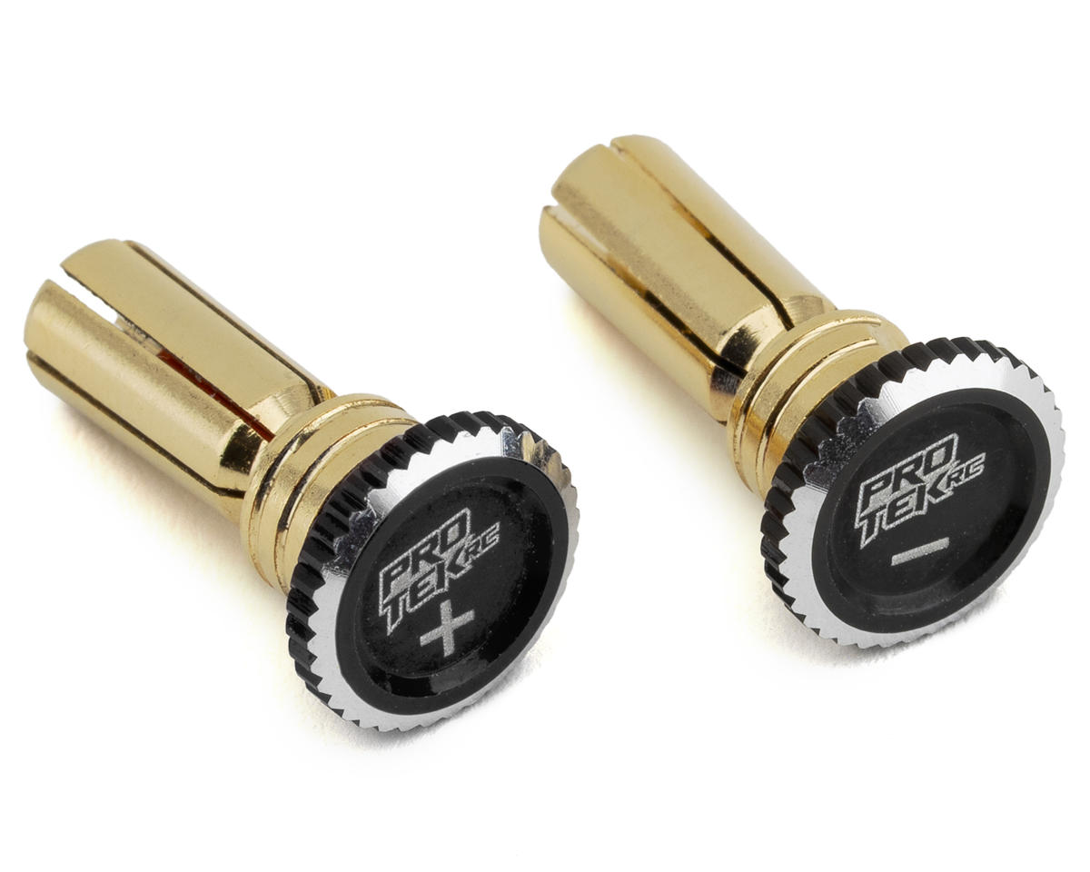 ProTek RC Twist Lock Adjustable Bullet Plug Grips w/5mm Bullets (Black ...