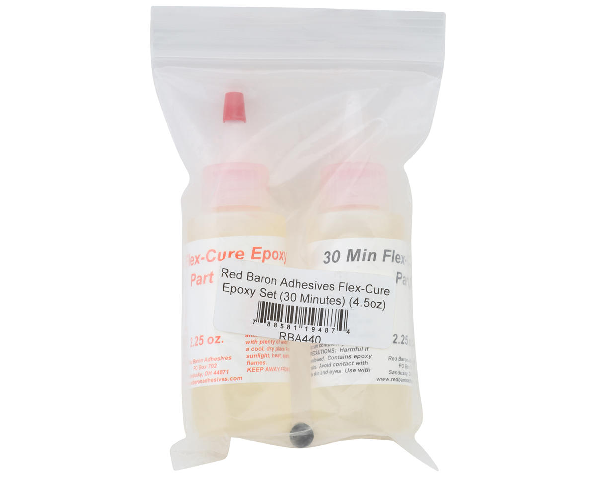Red Baron Adhesives Flex-Cure Epoxy Set (30 Minutes) (4.5oz) [RBA440 ...
