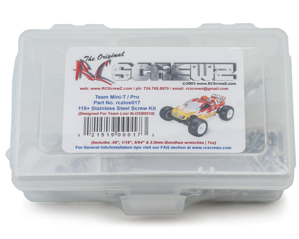 RC Screwz Losi® Mini-T™ 2.0 Stainless Steel Screw Kit [RCZLOS017 ...