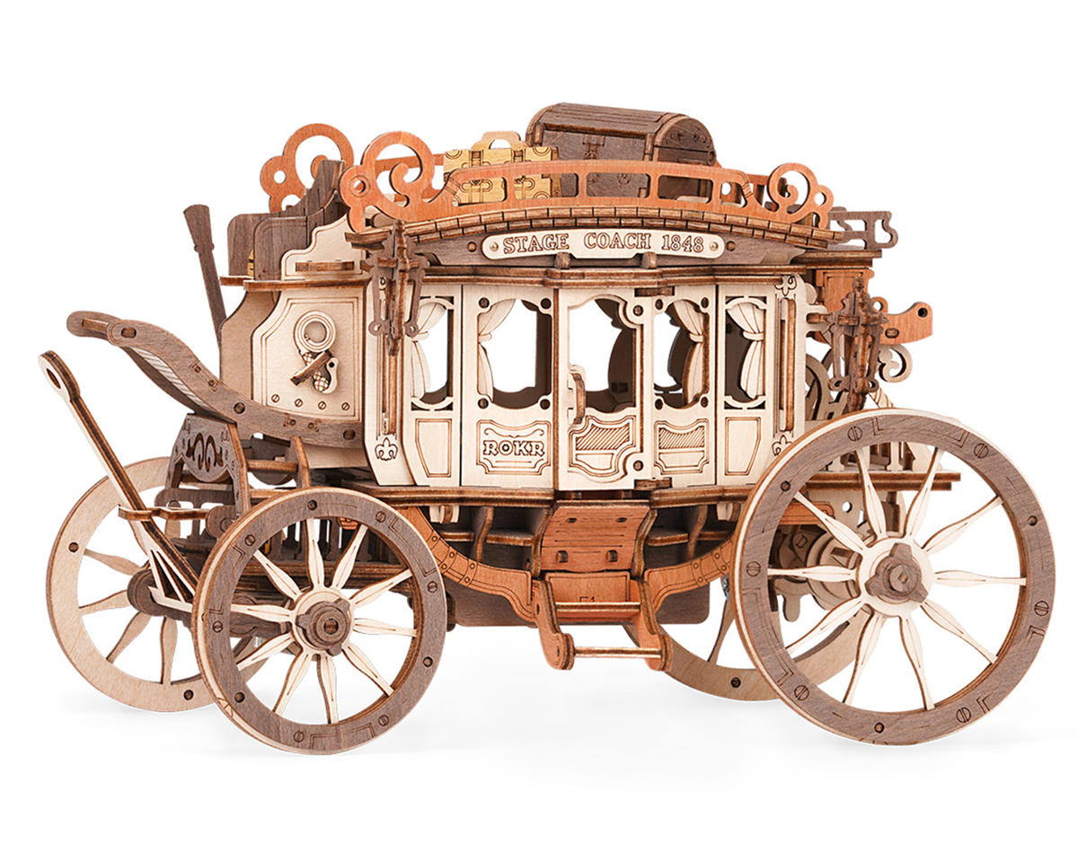 Robotime Stagecoach Rolling Music Box [ROEAMKA1] - HobbyTown