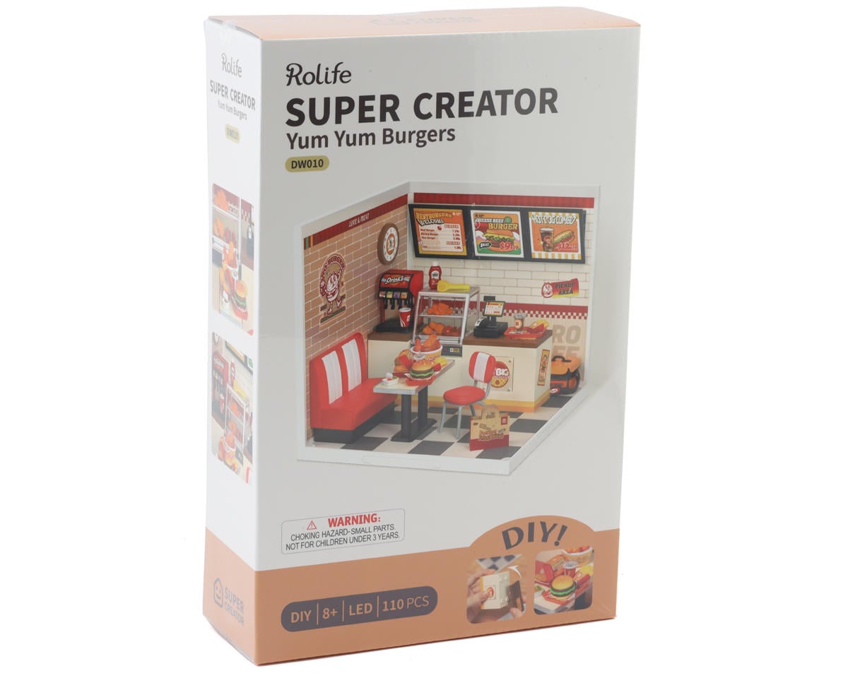 Robotime Yum Yum Burgers Miniature 3D Plastic Model Kit [ROEDW010 ...