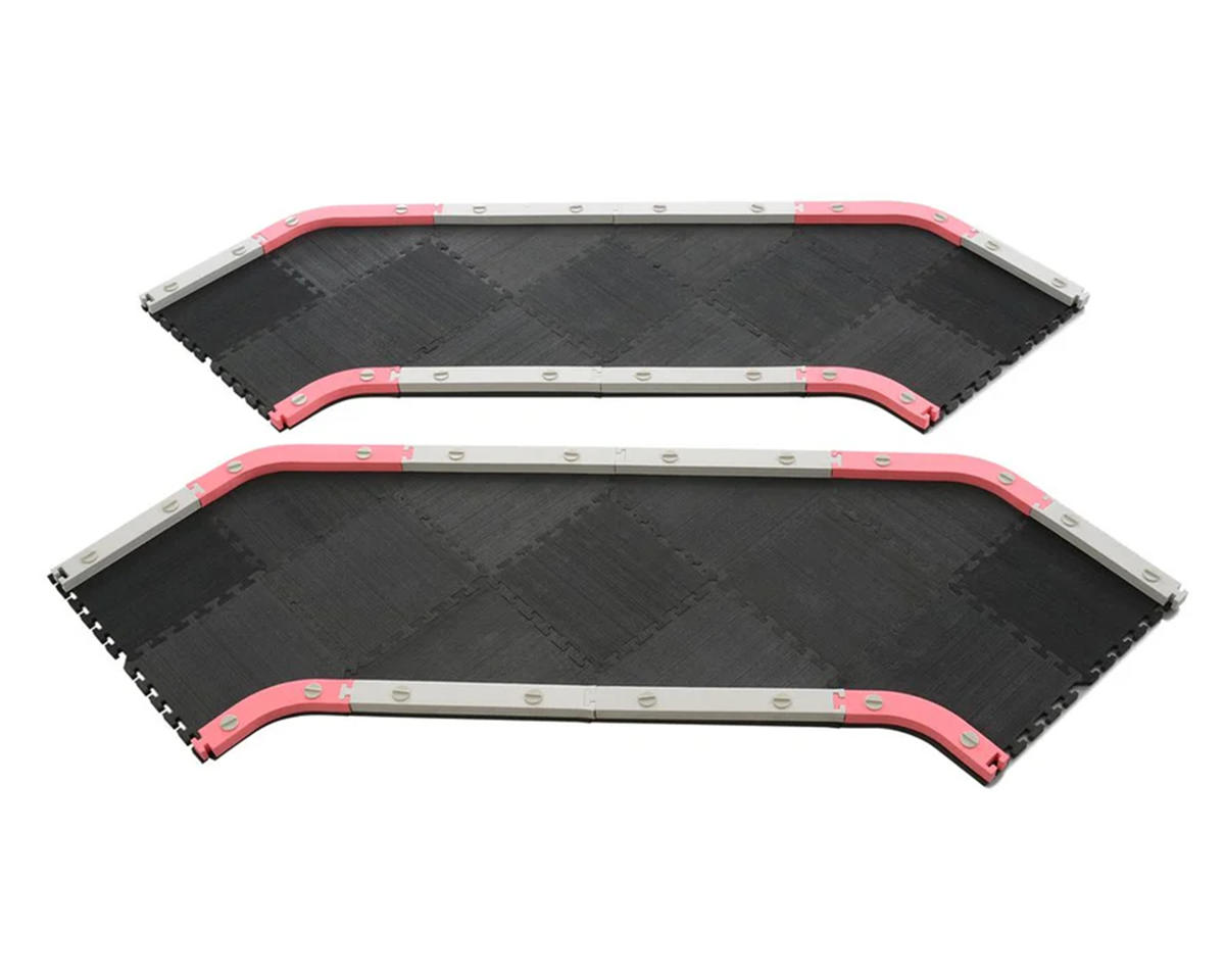 RCP-Tracks 30cm Long 45 Degree Turn Expansion Tiles & Rails Set ...