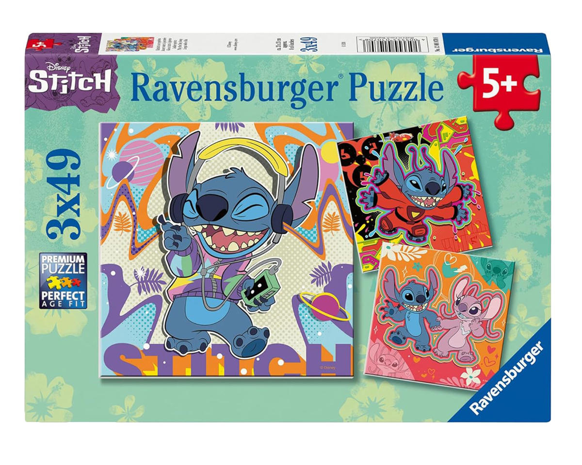 Ravensburger Disney® Stitch Jigsaw Puzzle Set (3) (49pcs) [RVB12001070 ...