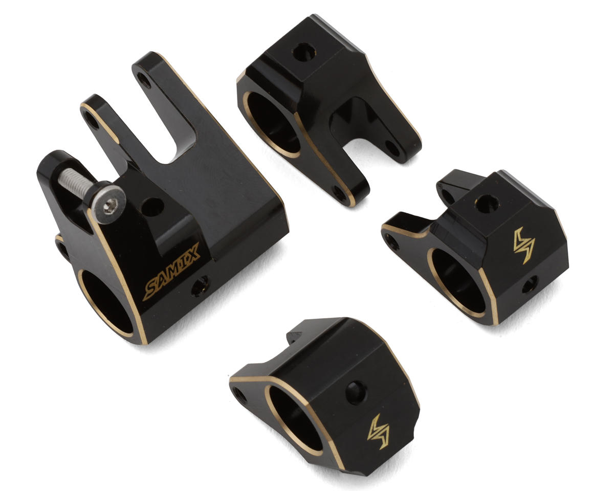 Samix SCX10 Pro Brass Lower Shock Suspension Link Mount Set (Black ...