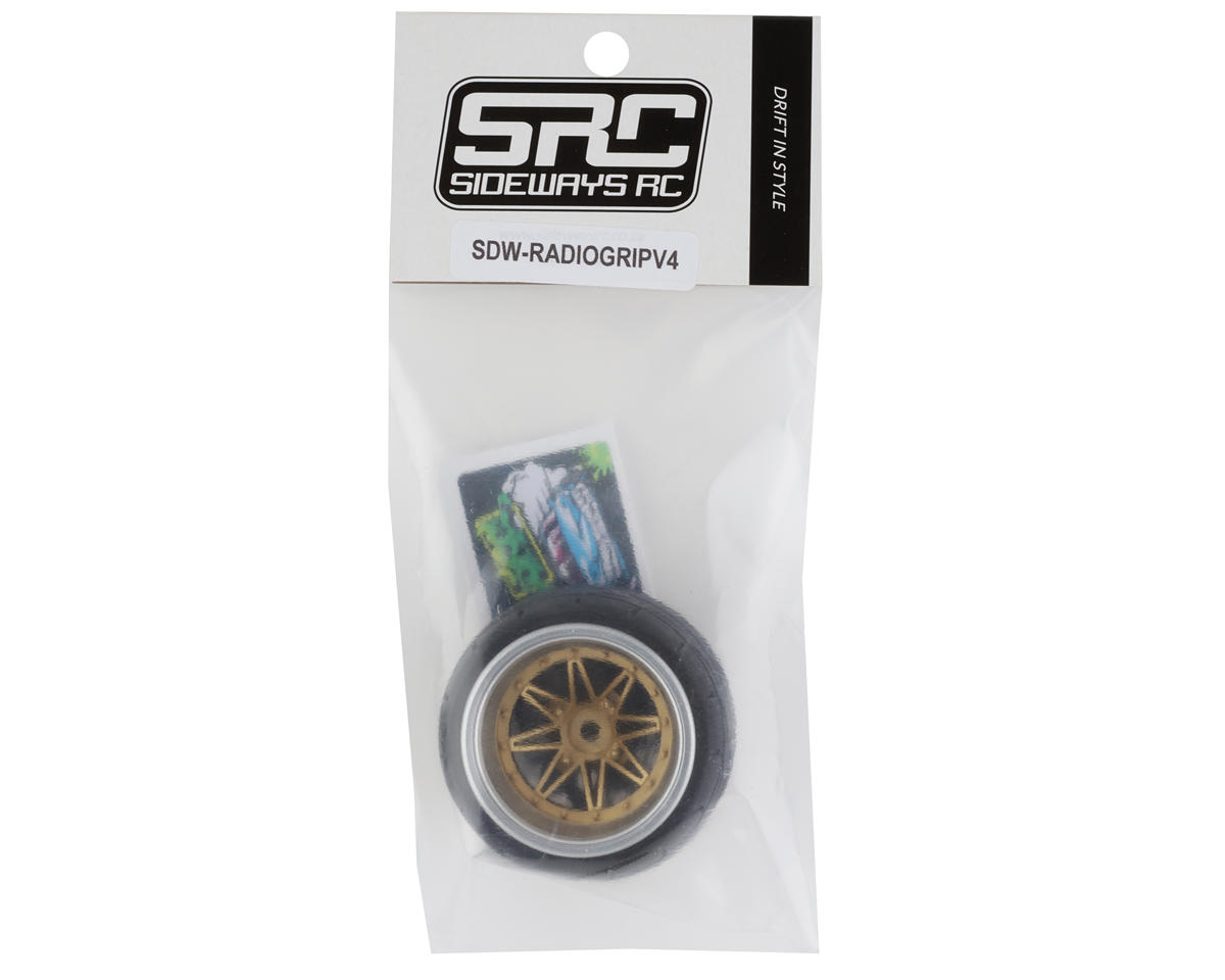 Sideways RC Radio Grip Wheel V4 (Gold Chrome) [SDW-RADIOGRIPV4] - HobbyTown