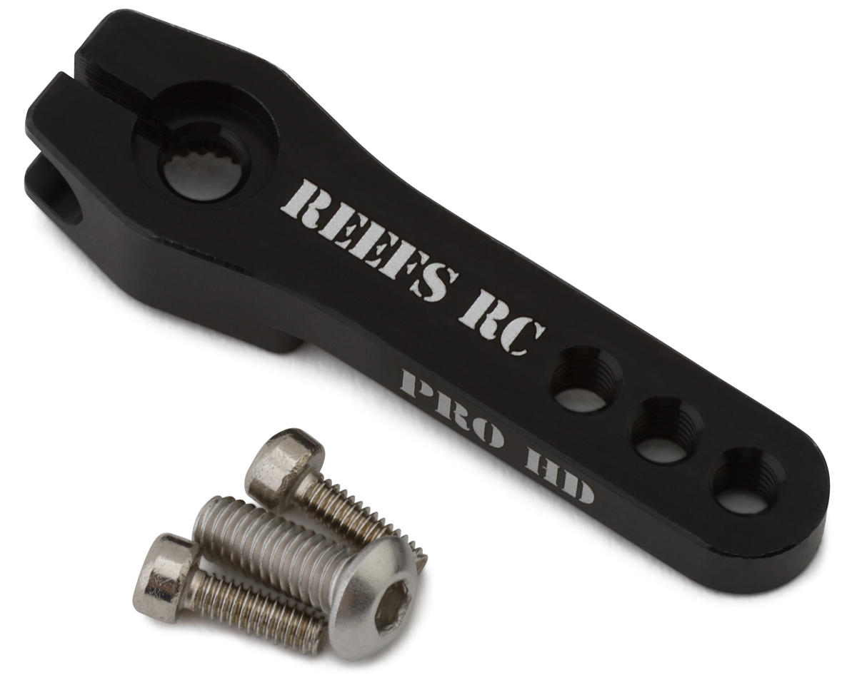 Reefs RC Pro HD Aluminum Servo Horn (Black) (25T) [SEHREEFS163] - HobbyTown