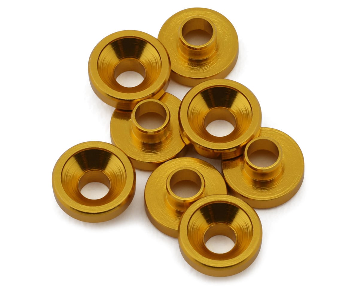 Reefs RC Aluminum Countersunk Servo Washers (Gold) (8) [SEHREEFS172 ...